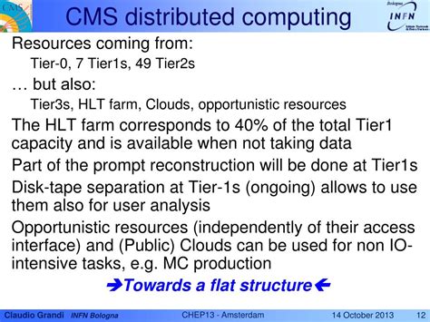 Ppt Evolution Of Computing Model In Cms For Increased Lhc Beam Energy Powerpoint Presentation
