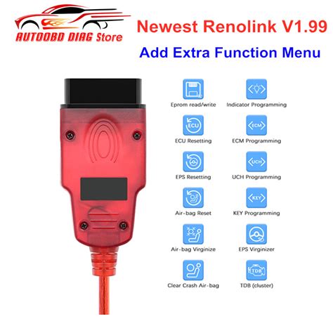 Newest Renolink V199 Better Than Renolink V194v187 Obd2 Diagnostic