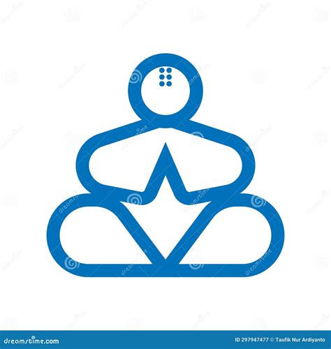 Monk Logo Icon Design Cartoon Vector 297947417