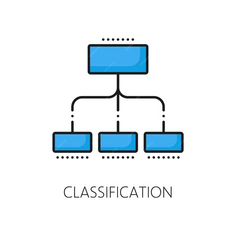 Premium Vector Machine Learning Ai Classification Linear Icon