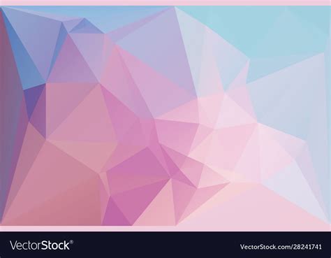 Pink Abstract Geometric Background With Triangles Vector Image