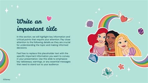 디즈니 프린세스 프레젠테이션