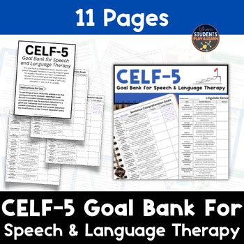 CELF 5 Screener BUNDLE Neurodiversity Affirming Goals Language Assessment
