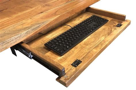 31 Innovative Diy Keyboard Tray Ideas For A Clever Workspace Vintage Industrial Desk