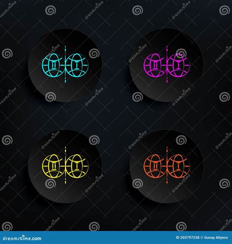 Parallel World Dark Badge Color Set Icon Simple Thin Line Outline Vector Of Mad Science Icons