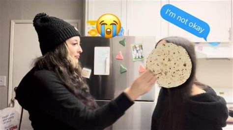 TORTILLA SLAP CHALLENGE WITH MY SISTER😂😭 - YouTube