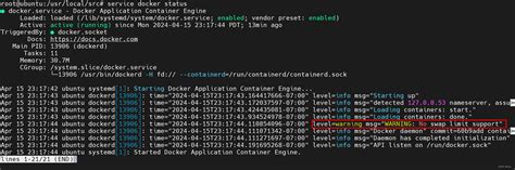 warning no swap limit support——查看docker状态时提示警告 csdn博客