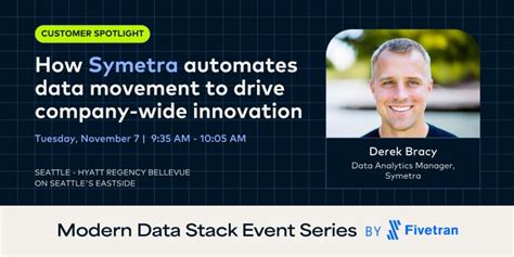 Nora Gentry On Linkedin The Fivetran Modern Data Stack Event Series Fivetran