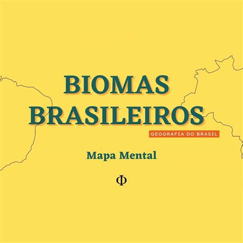 Biomas Brasileiros Mapa Mental João Arthur Gonçalves Fontenelle