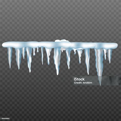 현실적인 차가워요 눈에 투명 한 배경을 설정합니다 벡터 일러스트입니다 0명에 대한 스톡 벡터 아트 및 기타 이미지 0명 3차원 형태 개체 그룹 Istock