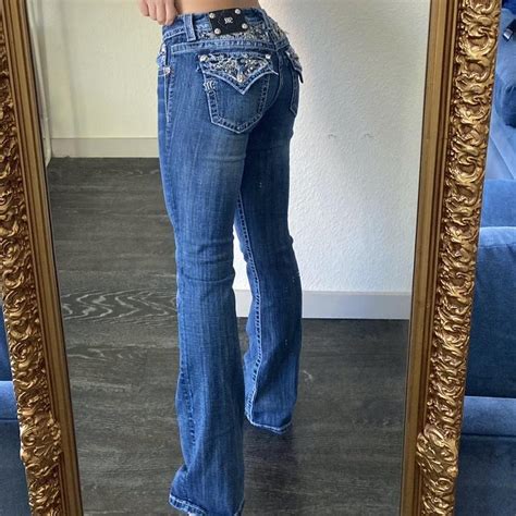 Authentic Miss Me Low Rise Bootcut Medium Wash Denim Depop