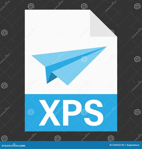 Modern Flat Design Of Xps File Icon For Web Stock Vector Illustration