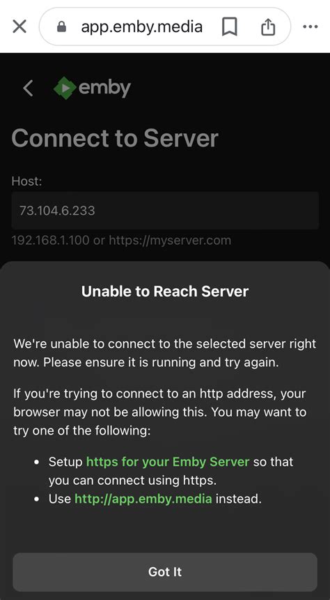 Unable To Connect To Website Emby Media General Windows Emby Community