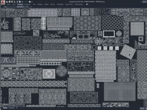 File dxf Tổng hợp một số mẫu chi tiết cửa CNC Chi tiết vách CNC Partten chi tiết cửa CNC