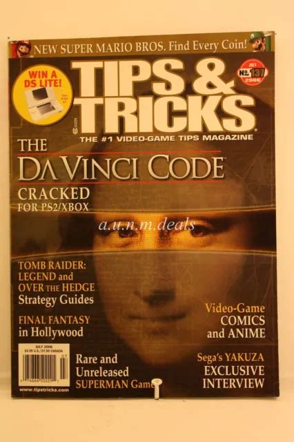 Tips Tricks Video Game Tips Magazine No July Picclick Uk