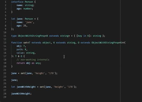 Typescript Whats The Type Signature Of A Function That Sets An Arbitrary Property On An Object