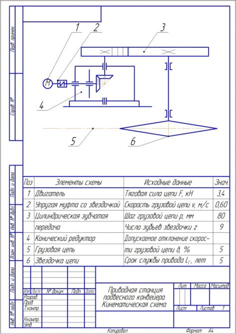 Курсовая работа Техническое задание № 2 вариант №2 Приводная станция подвесного конвейера