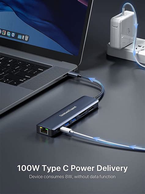 Dockteckexpand 7 In 1 Usb C Hub Hdmi 4k 60hz 1gbps Ethernet