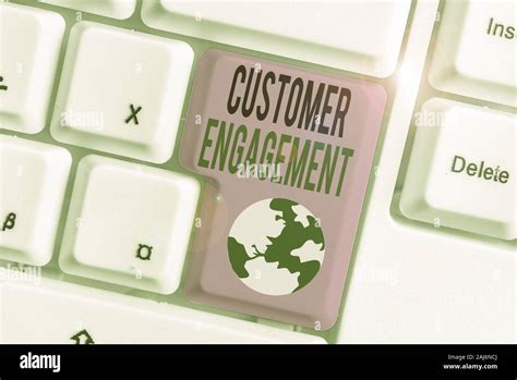 Handwriting Text Customer Engagement Conceptual Photo The Emotional Connection Between A