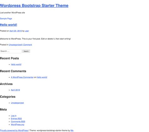 Create A Bootstrap Theme For Wordpress