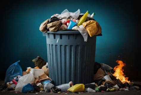 Premium Photo Overflowinggarbagecontainer Hd 8k Wallpaper Stock