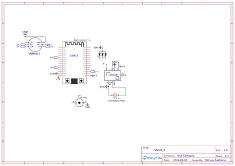 Inmp 441Esp32 EasyEDA Open Source Hardware Lab