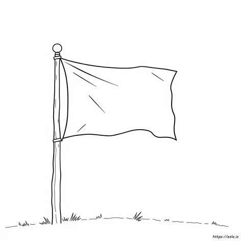 Blank Flag Coloring Page