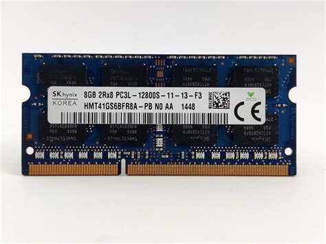 Оперативная память для ноутбука Sodimm Sk Hynix Ddr3l 8gb 1600mhz Pc3l 12800s Hmt41gs6bfr8a Pb