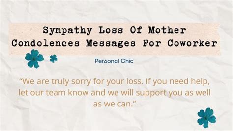 Best 80 Short Sympathy Message For Loss Of Mother Personal Chic