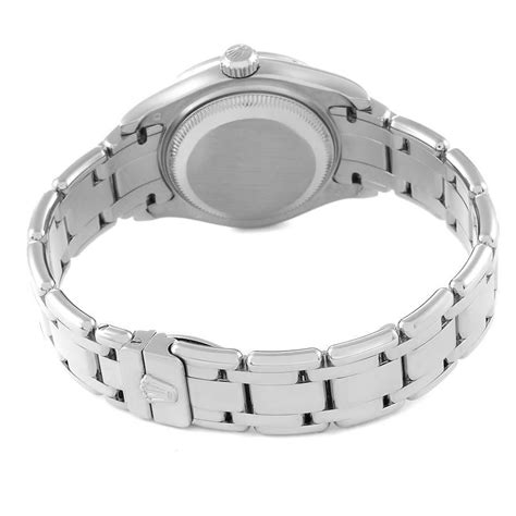 Rolex Datejust Pearlmaster White Gold Diamond Ladies Watch 80319 For