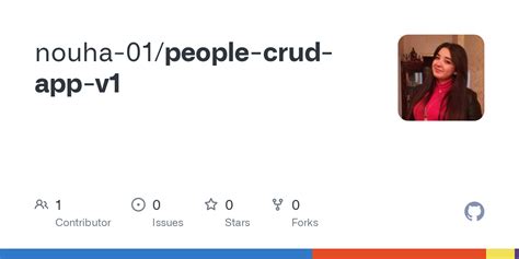 GitHub Nouha 01 People Crud App V1