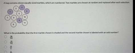 Answered A Bag Contains Eleven Equally Sized Marbles Which Are Kunduz