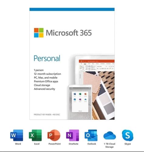 Microsoft 365 Personal Onedrive Word Excel 12 Month Subscription U S 98 06 Picclick Ca