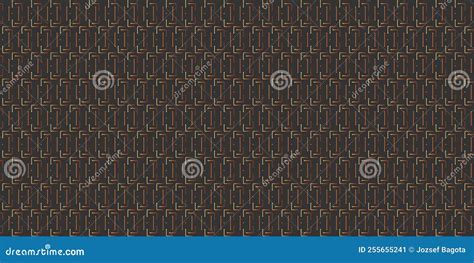 Brown And White Connected Dots Lines Pattern Futuristic Minimalist