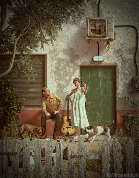 Tokkie Mother And Son 3d Render Digital Art By Gmartworks