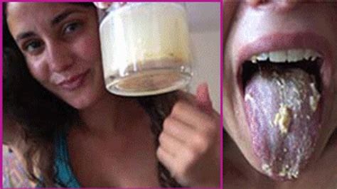 Lucille Sexyeating Tongue Chewedfood Mouthwashrinse Spitfood