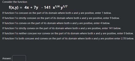 Solved Consider The Functionf X Y 4x 7y 141x14y17if