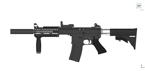 Gm 556 Prototype Rifle Full Cad Assembly Cgtrader