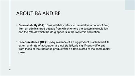 Bioavailability And Bioequivalence Approval Pptx