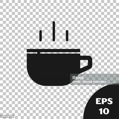투명 한 배경에 격리 된 블랙 커피 컵 아이콘 차 컵 뜨거운 음료 커피 벡터 검은색에 대한 스톡 벡터 아트 및 기타 이미지 검은색 경영자 단일 객체 Istock