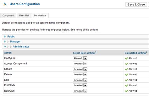 J3xaccess Control List Tutorial Joomla Documentation