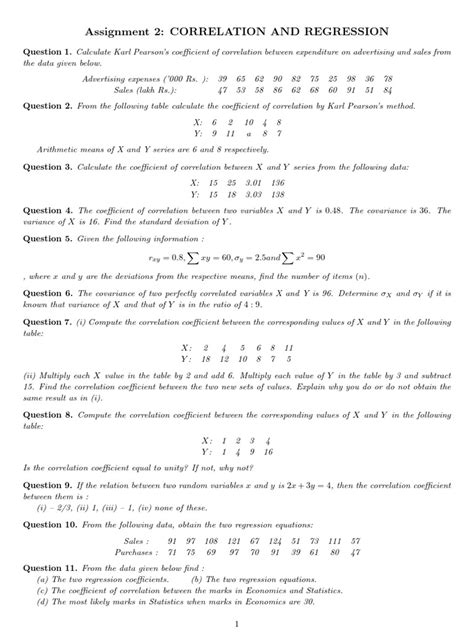Module Questions Pdf Linear Regression Regression Analysis