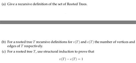 [solved] a give a recursive definition of the se solutioninn