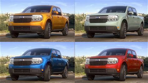 Ford Maverick Color Chart