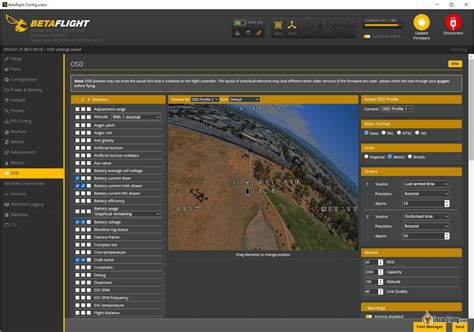 Methods To Setup Betaflight Osd Configuration And Component Format Examples Destino Estelar