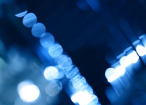 Premium Photo Abstract Blue Color Blobs Bokeh Background