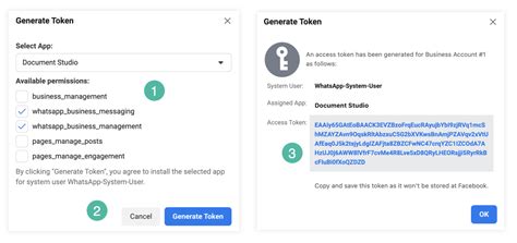 creating a permanent access token for whatsapp business api noem ai
