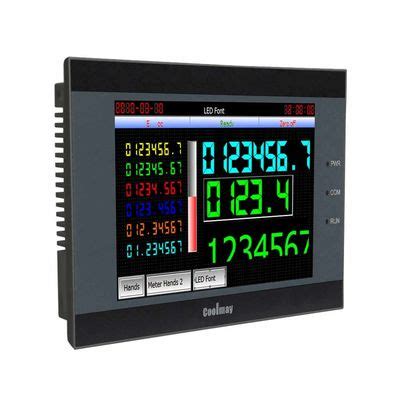 Modbus แผงควบคม HMI ขนาด 5 นว RS232 800x480 Industrial Digital Plc Controller