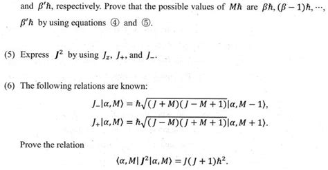 Solved Consider The Angular Momentum Operator J Jx Jy Jz Chegg