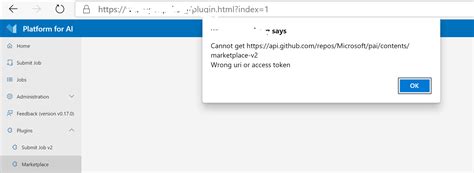 Old Marketplace Plugin Is Broken Issue Microsoft Pai GitHub
